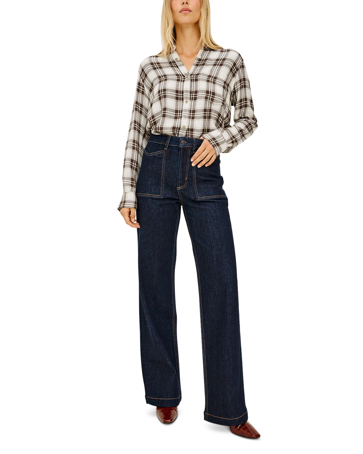 RAILS RAILS Getty Petal Cotton Stretch High Rise Jeans